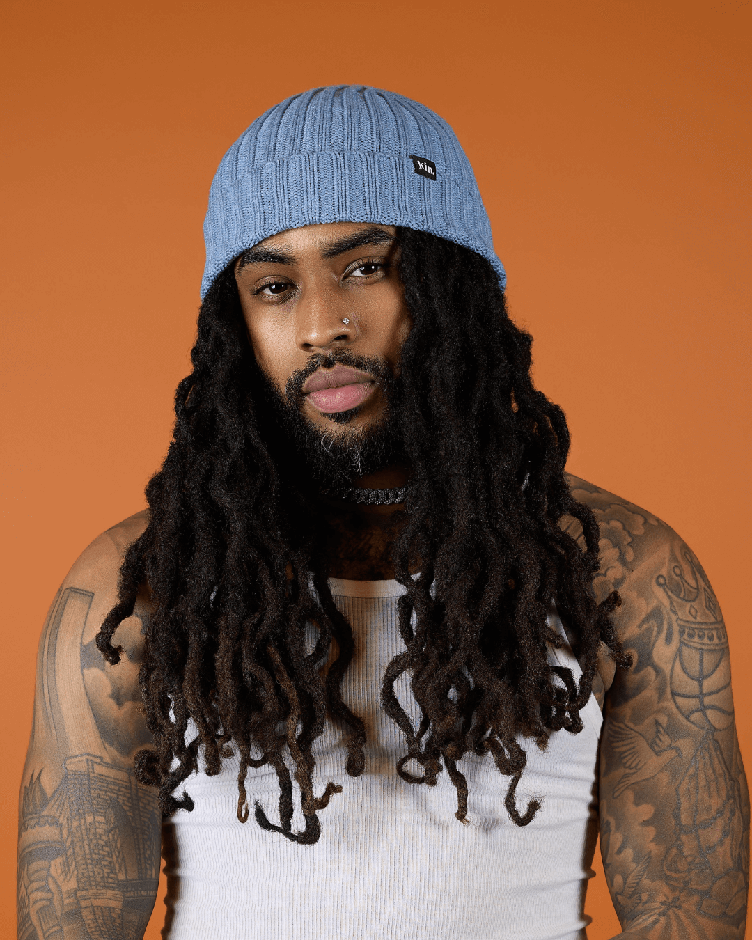 black stripe satin lined beanie final sale $ 35 . 00