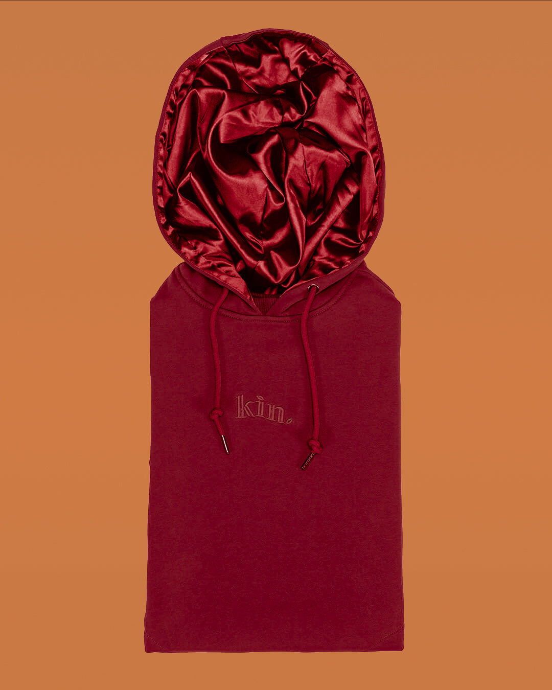 black kente thin satin lined hoodie $ 64 . 99